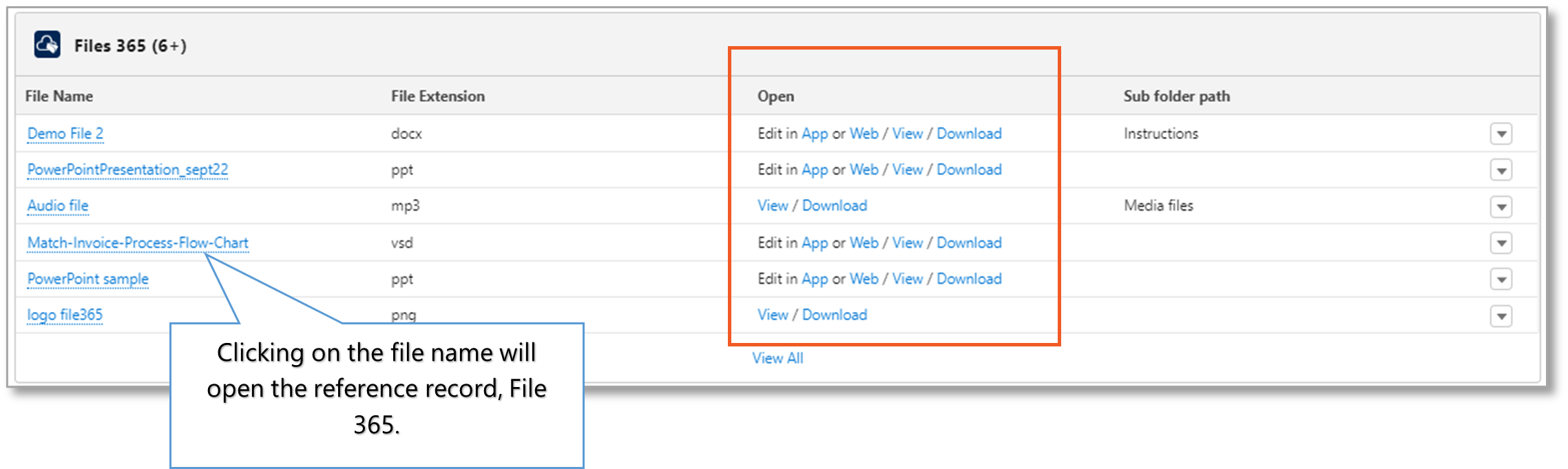 3. Access SharePoint files from Salesforce - FILE 365