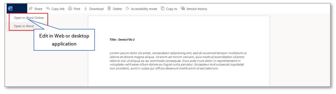 4. Edit SharePoint files directly from Salesforce - FILE 365